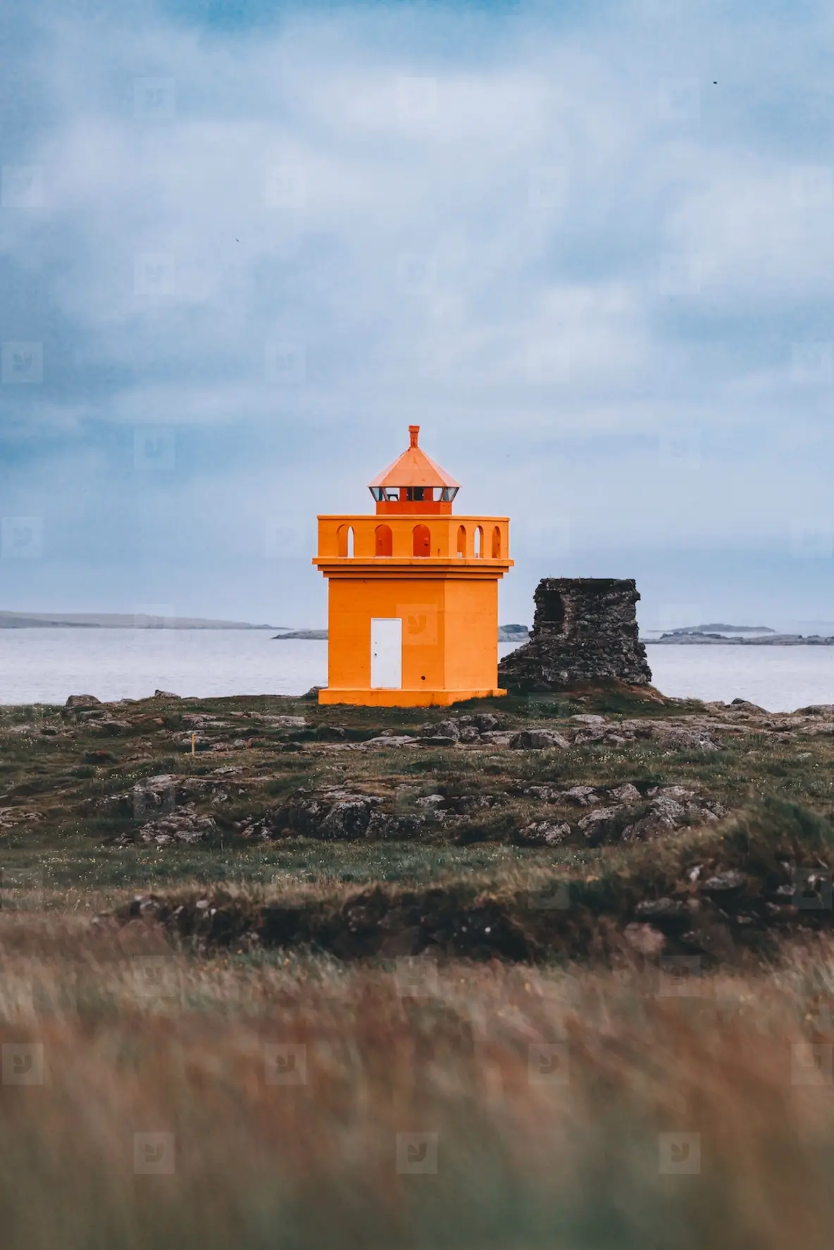Orange Lighthouse In Iceland Photo (305225) - YouWorkForThem