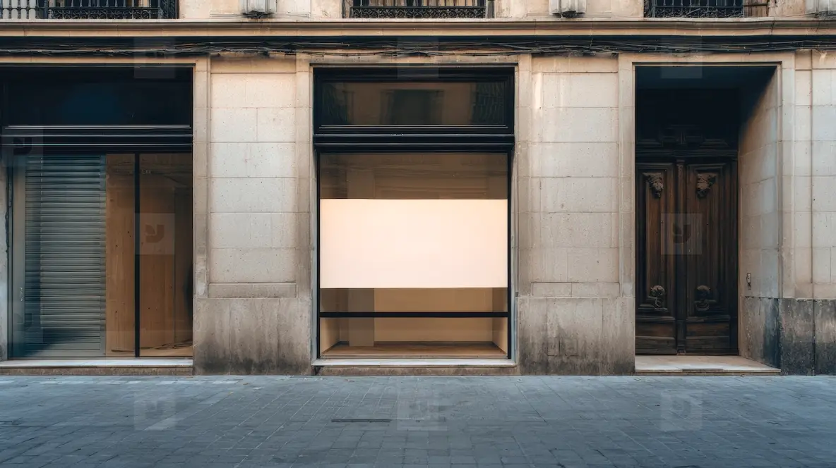 Closed Storefront Empty Shop Retail Closure Business Shutdown… Photo ...