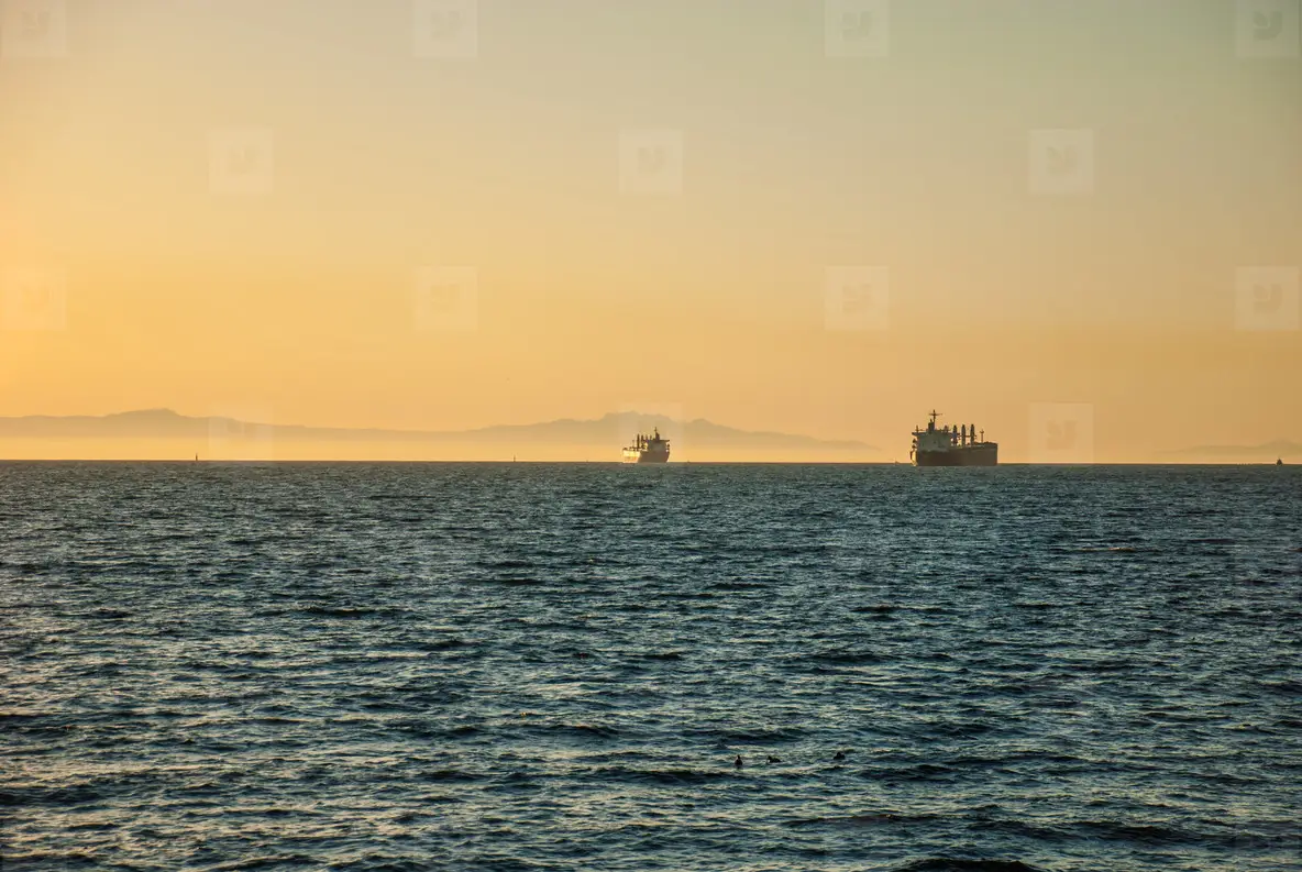 Muted Sea Sunset Photo (43291) - YouWorkForThem