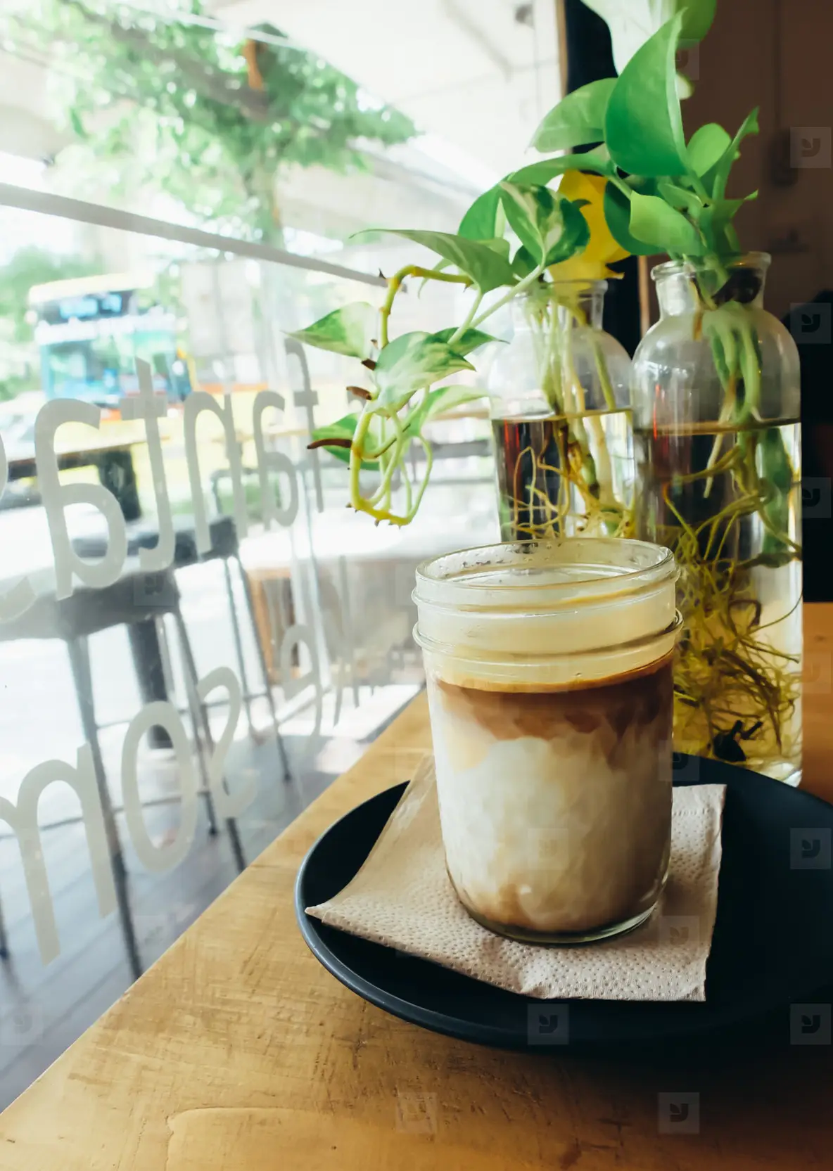 Hipster Coffee Photography Iced Coffee In Hipster Cafe Photo (52947)