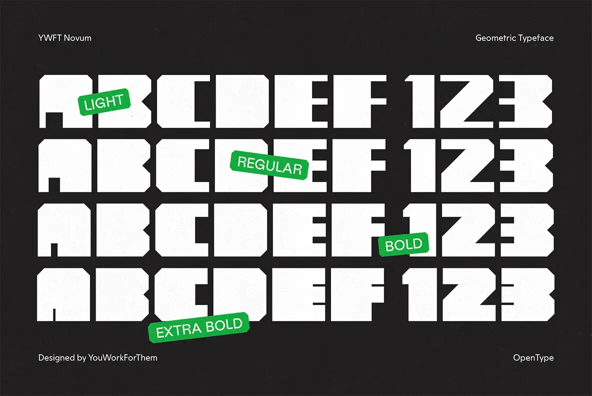 YWFT Novum Font - YouWorkForThem