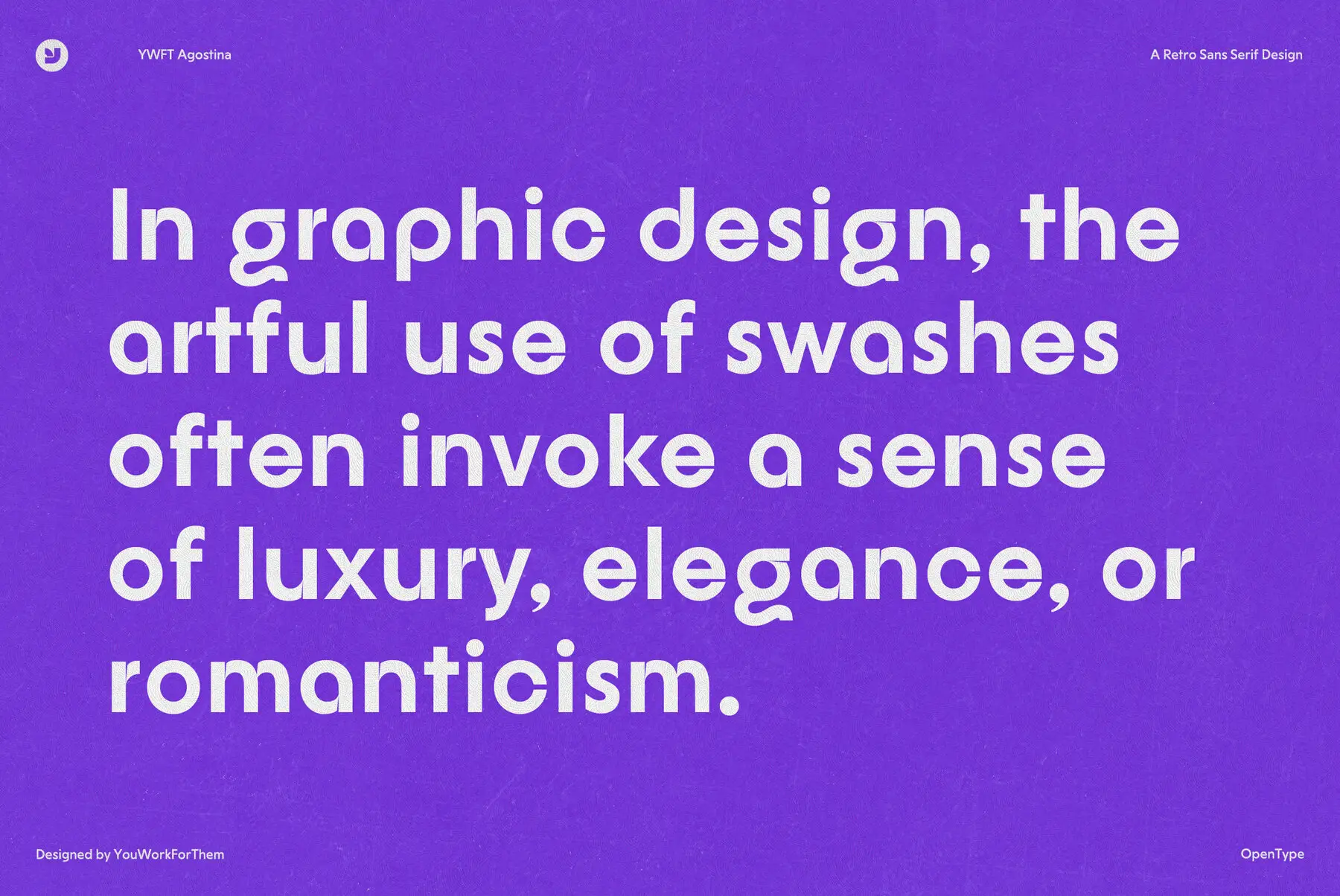 YWFT Agostina: A Modern Sans Serif Typeface - FontPath