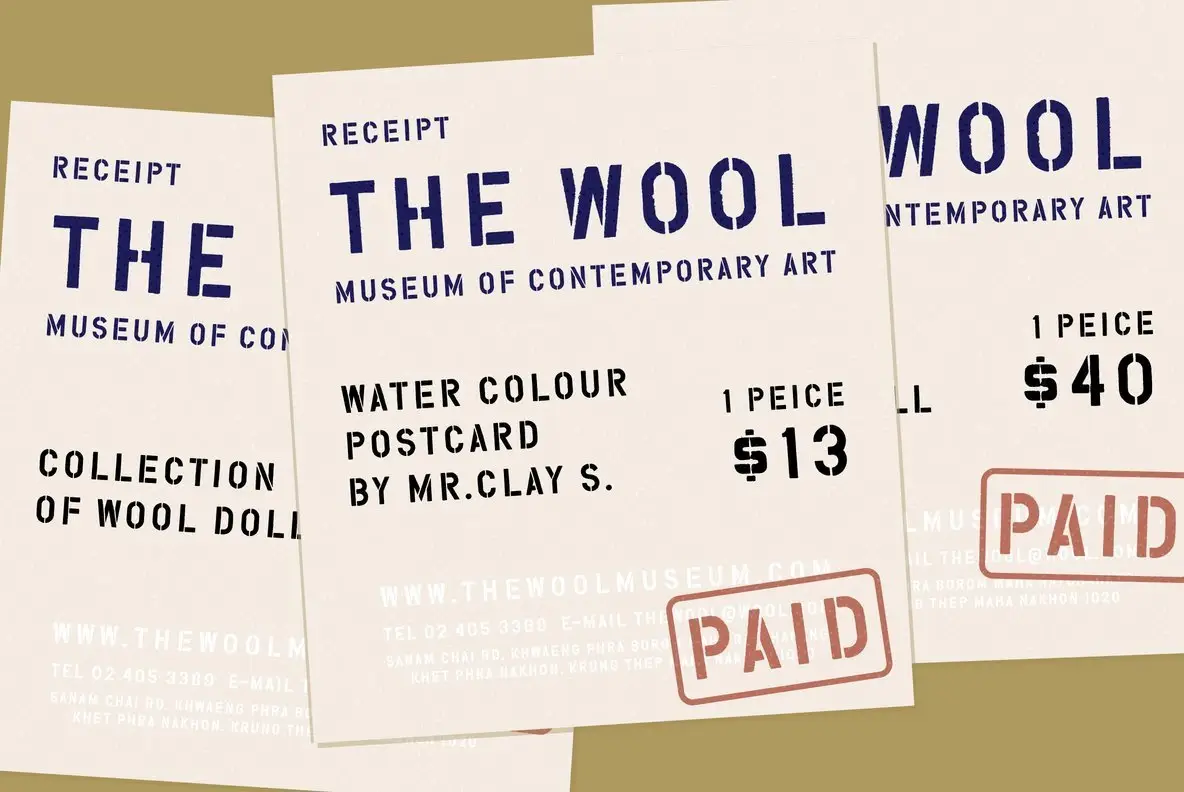 YWFT Wool Stencil Font - Fontpath