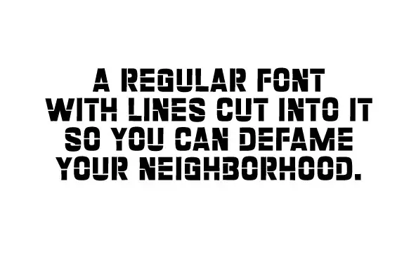 Inmate Font - YouWorkForThem
