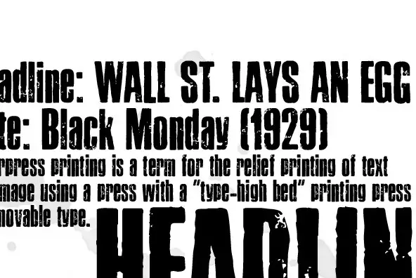 Letterpress Font - YouWorkForThem