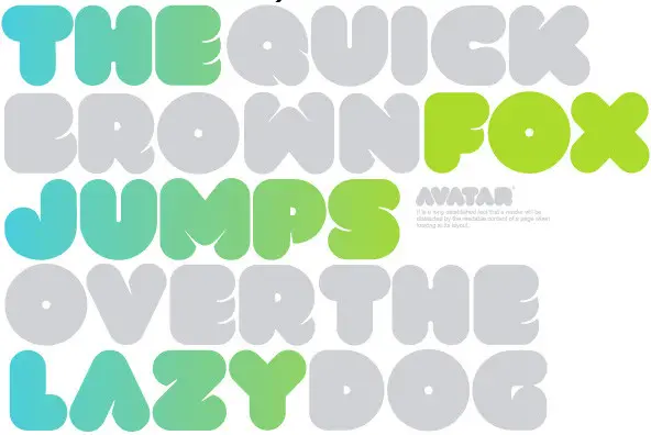 Avatar Font - YouWorkForThem