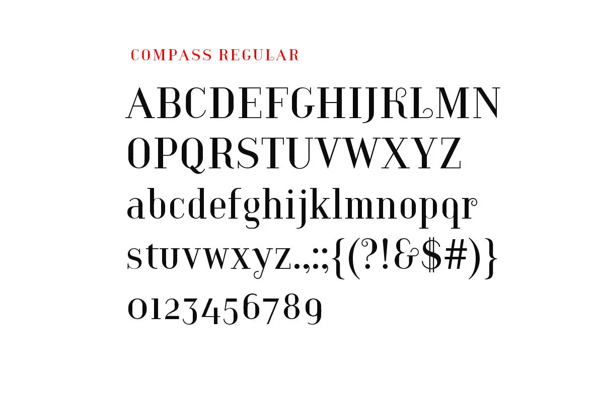 Compass TRF Font - YouWorkForThem