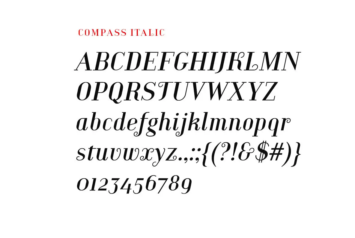 Compass TRF Font - YouWorkForThem