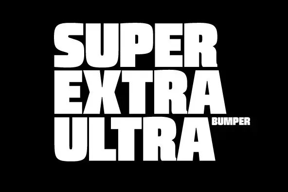 Bumper Font - YouWorkForThem