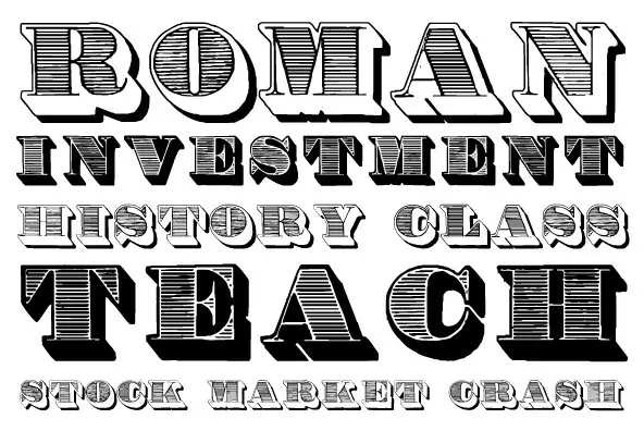 Roman Ornamented Font - YouWorkForThem