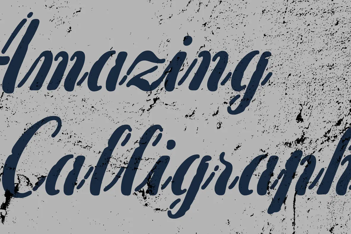 Concrete Stencil Font - YouWorkForThem