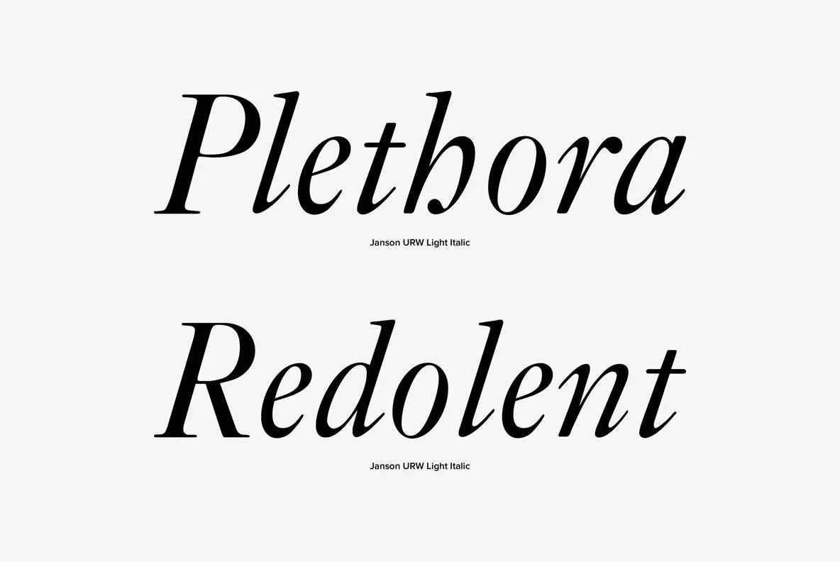 Janson Font - YouWorkForThem