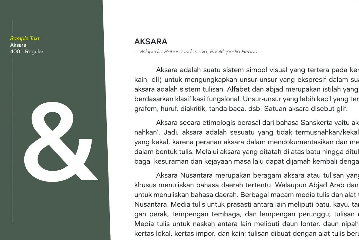 Aksara Font - FontPath