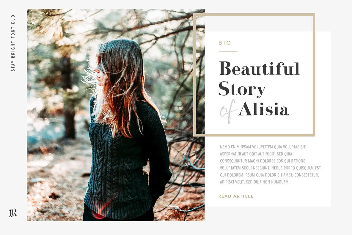Stay Bright Font Duo Font - FontPath