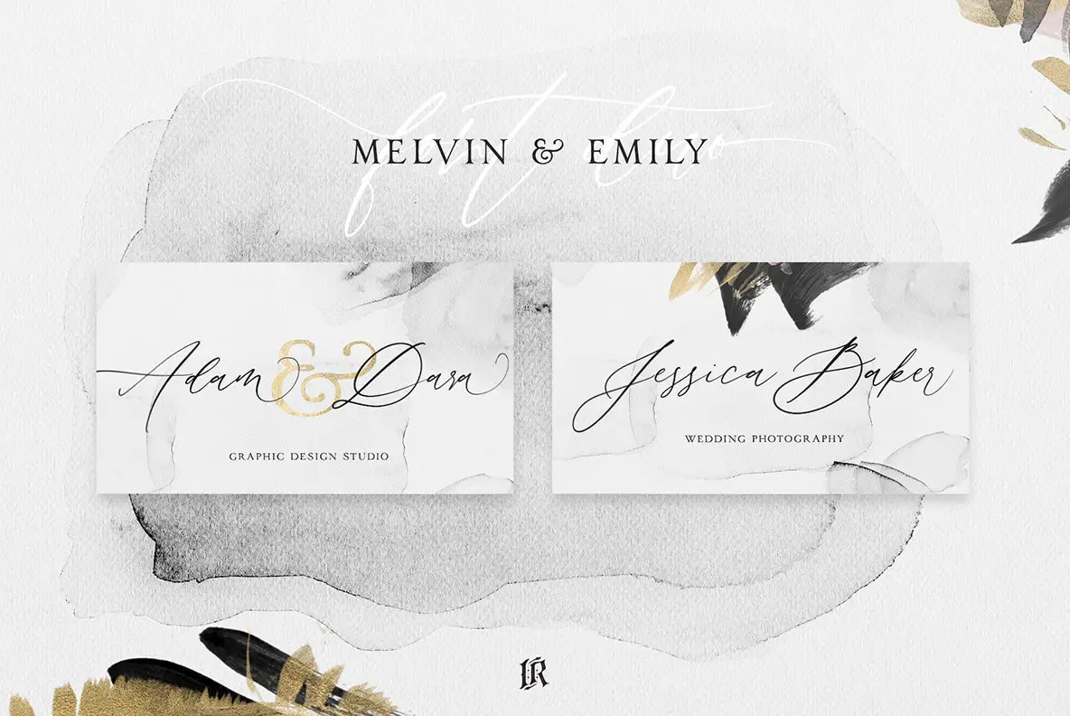 Melvin and Emily Font Duo Font - FontPath