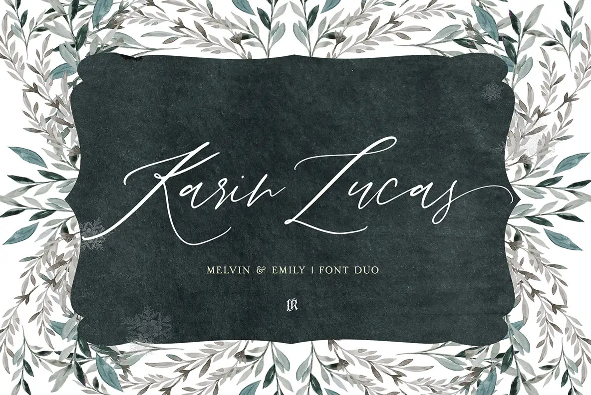 Melvin and Emily Font Duo Font - FontPath