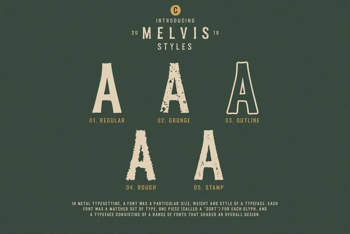 Melvis Font Family and Extras Font - FontPath