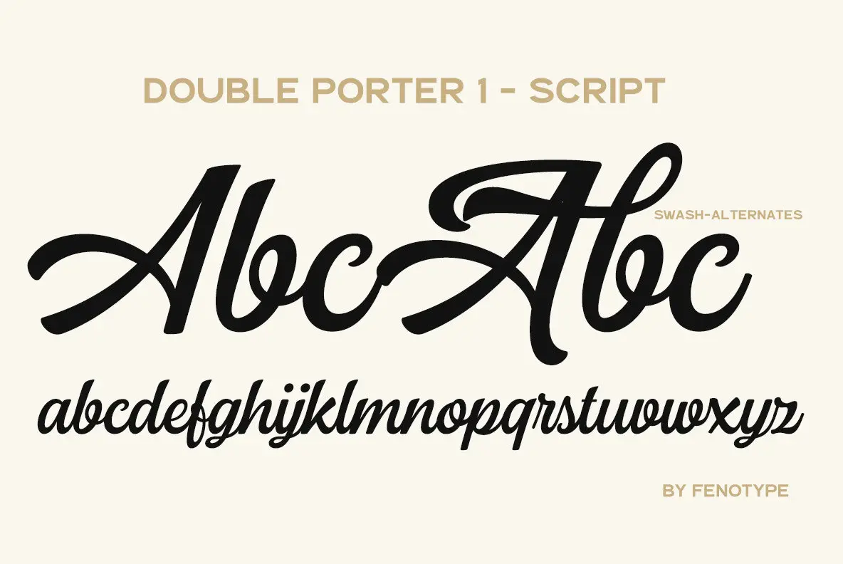 Double Porter Font - YouWorkForThem