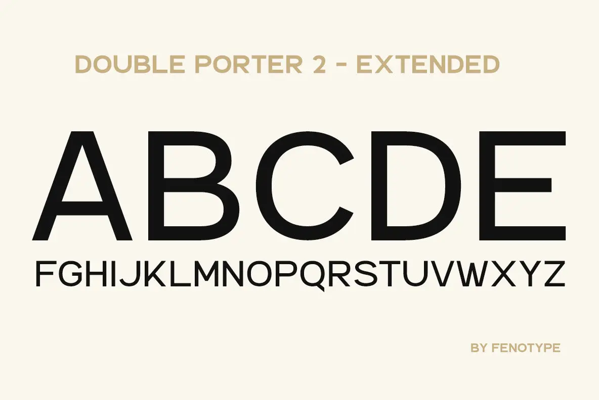 Double Porter Font - YouWorkForThem