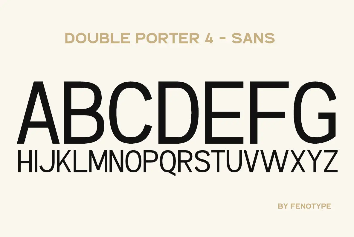 Double Porter Font - YouWorkForThem