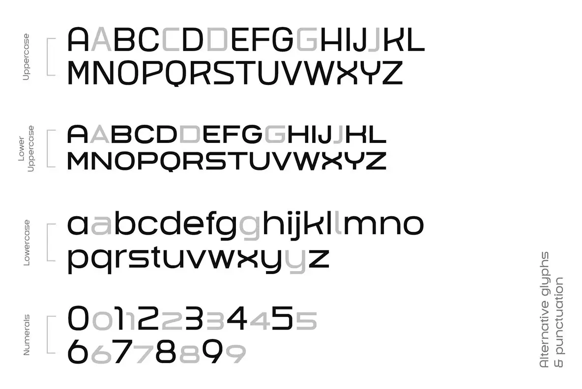 Techead Typeface Font - FontPath