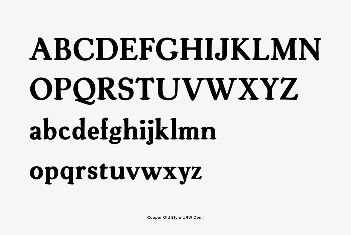Cooper Old Style Font - YouWorkForThem