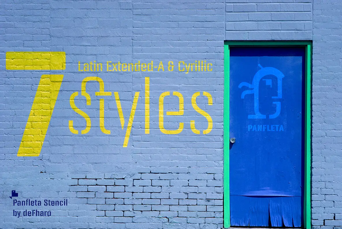Panfleta Stencil Font - YouWorkForThem