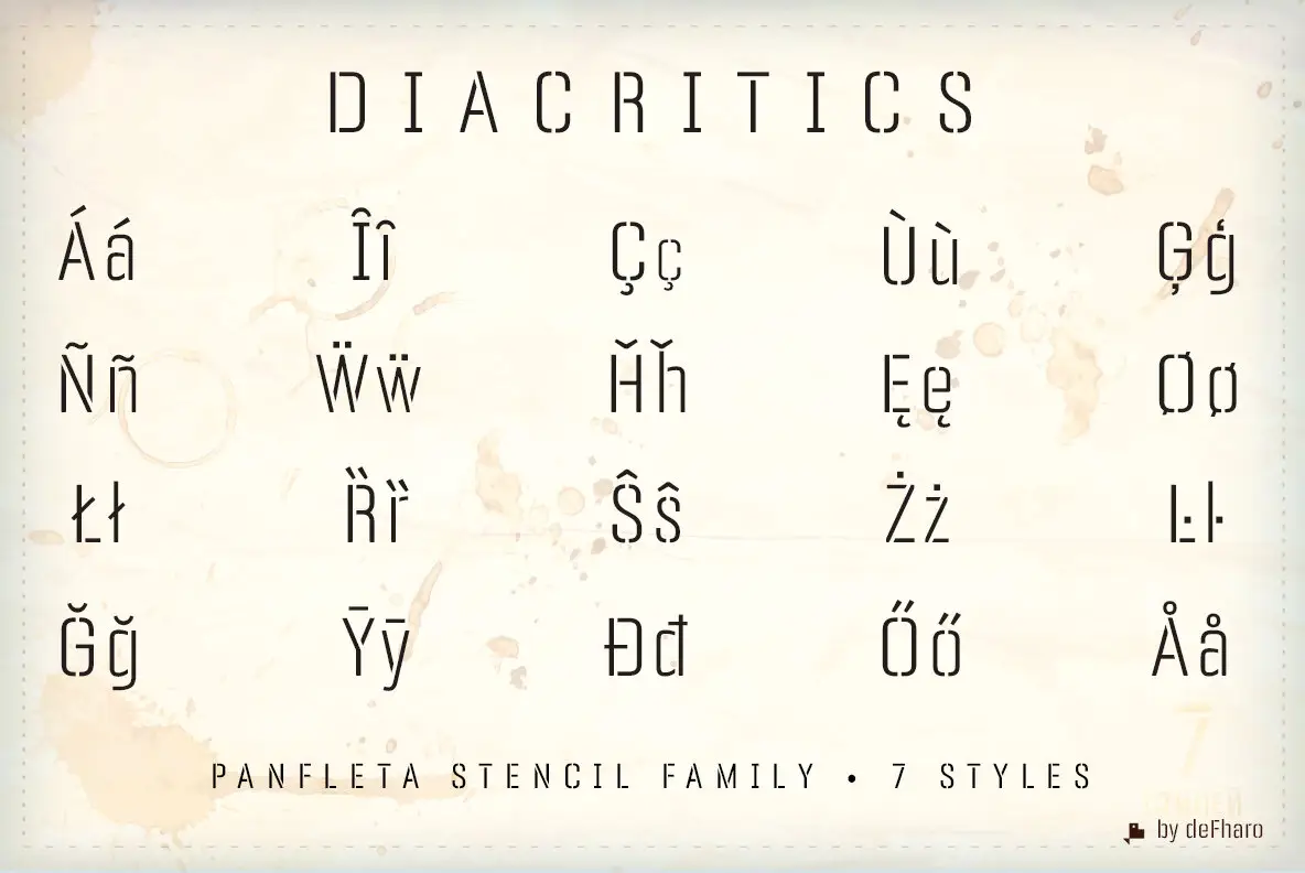 Panfleta Stencil Font - YouWorkForThem