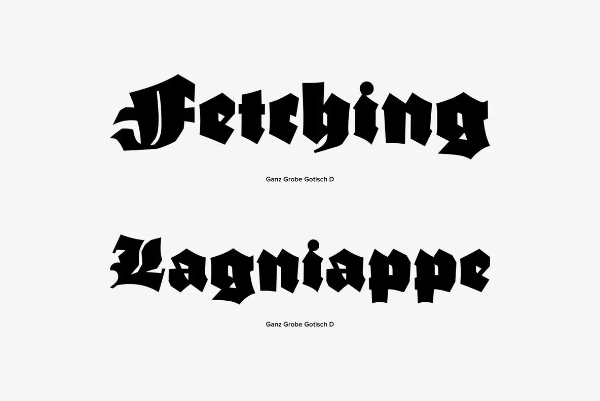 Ganz Grobe Gotisch Font - FontPath