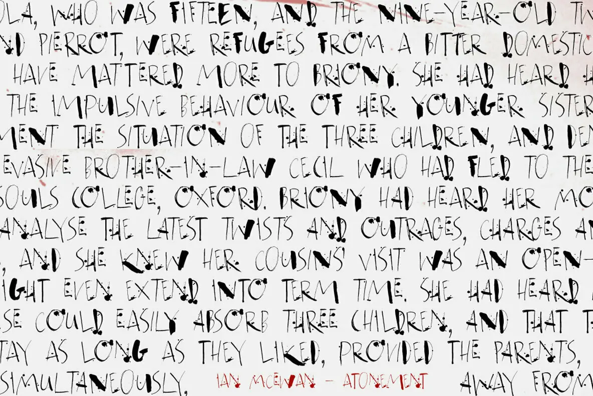 Atonement Font - YouWorkForThem