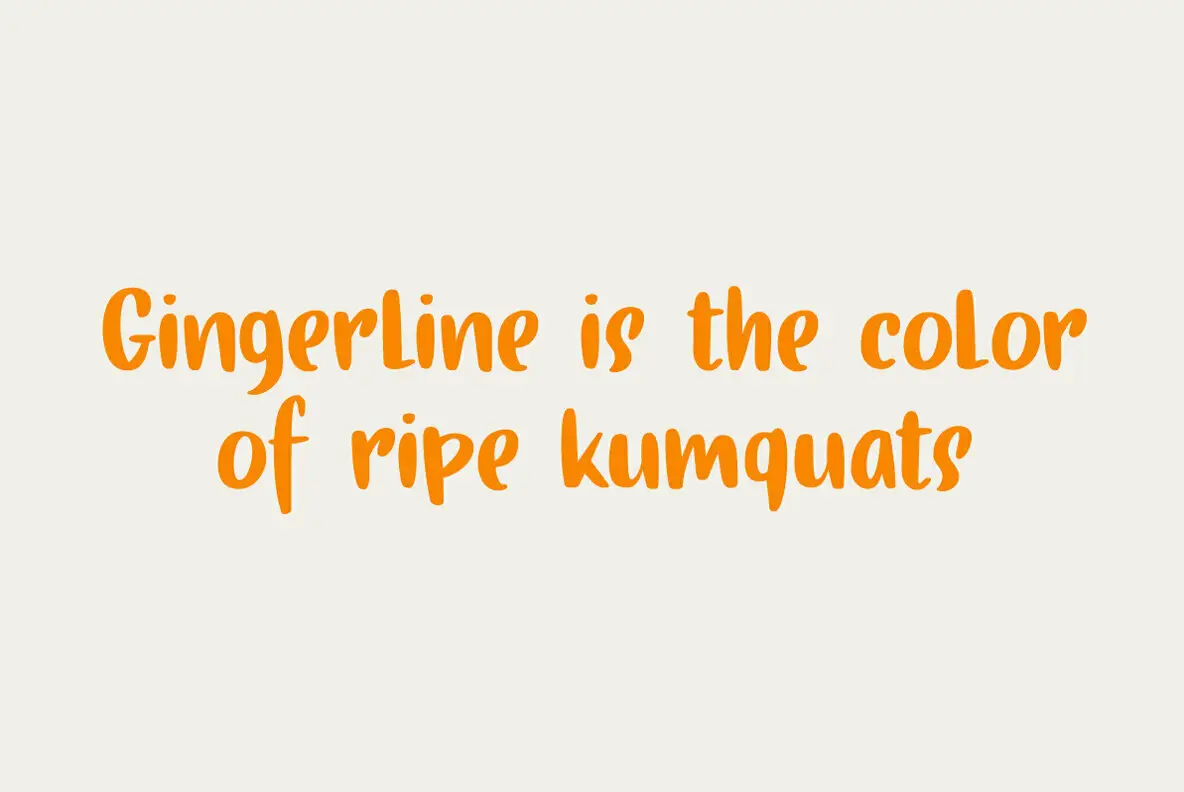 Gingerline Font - FontPath
