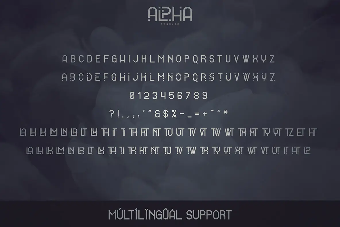 Alpha Display Font - YouWorkForThem