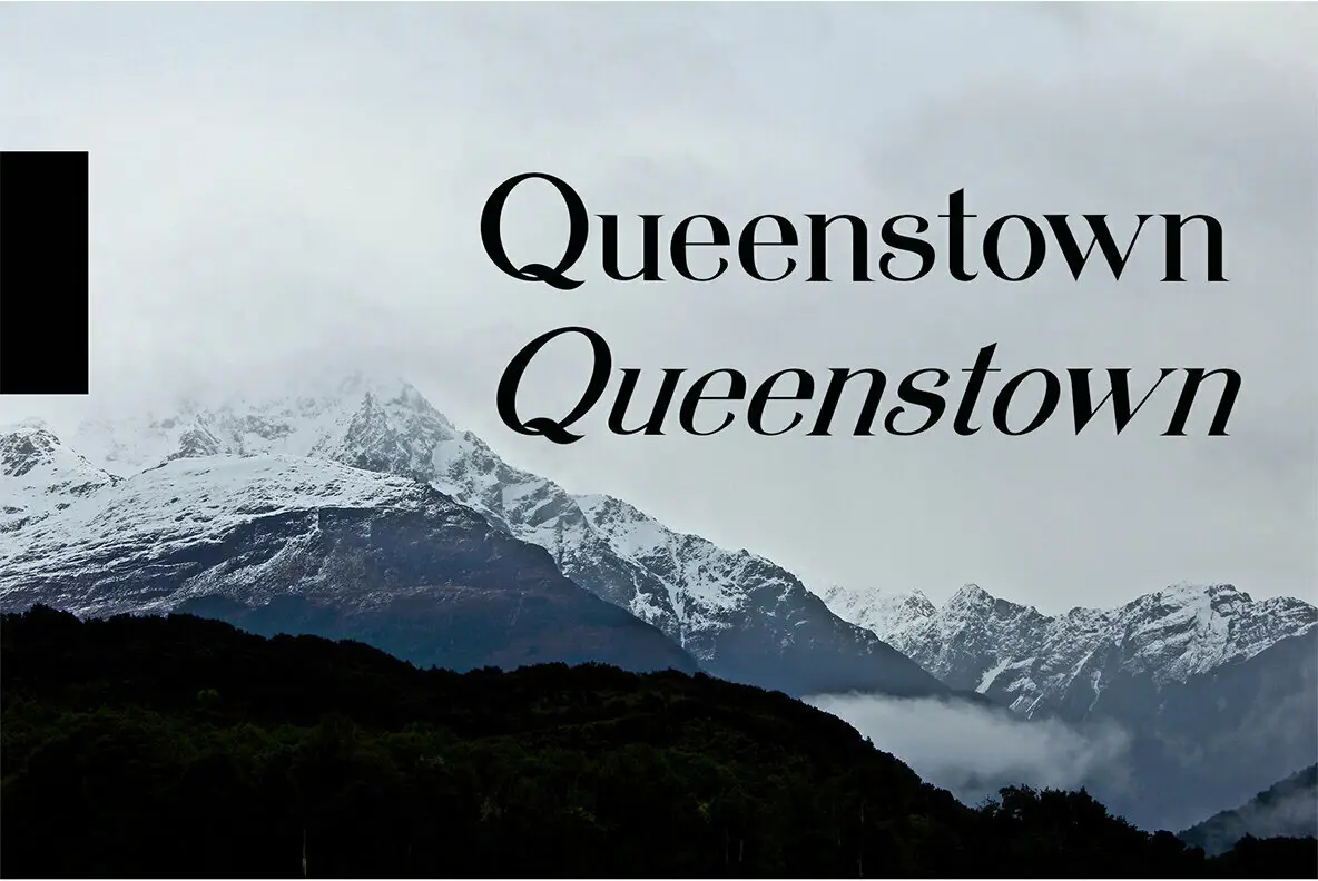 Queenstown Font - YouWorkForThem