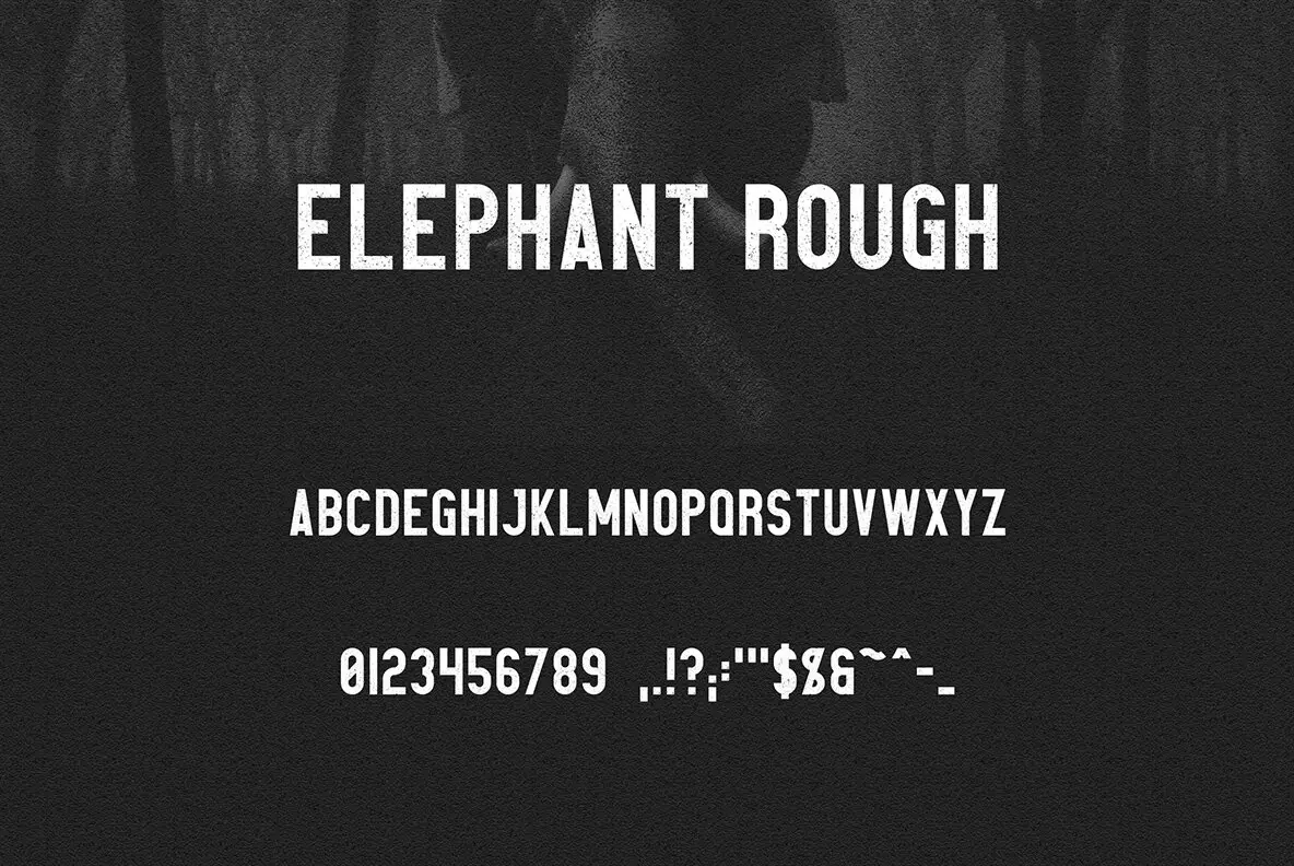 Elephant Font - YouWorkForThem