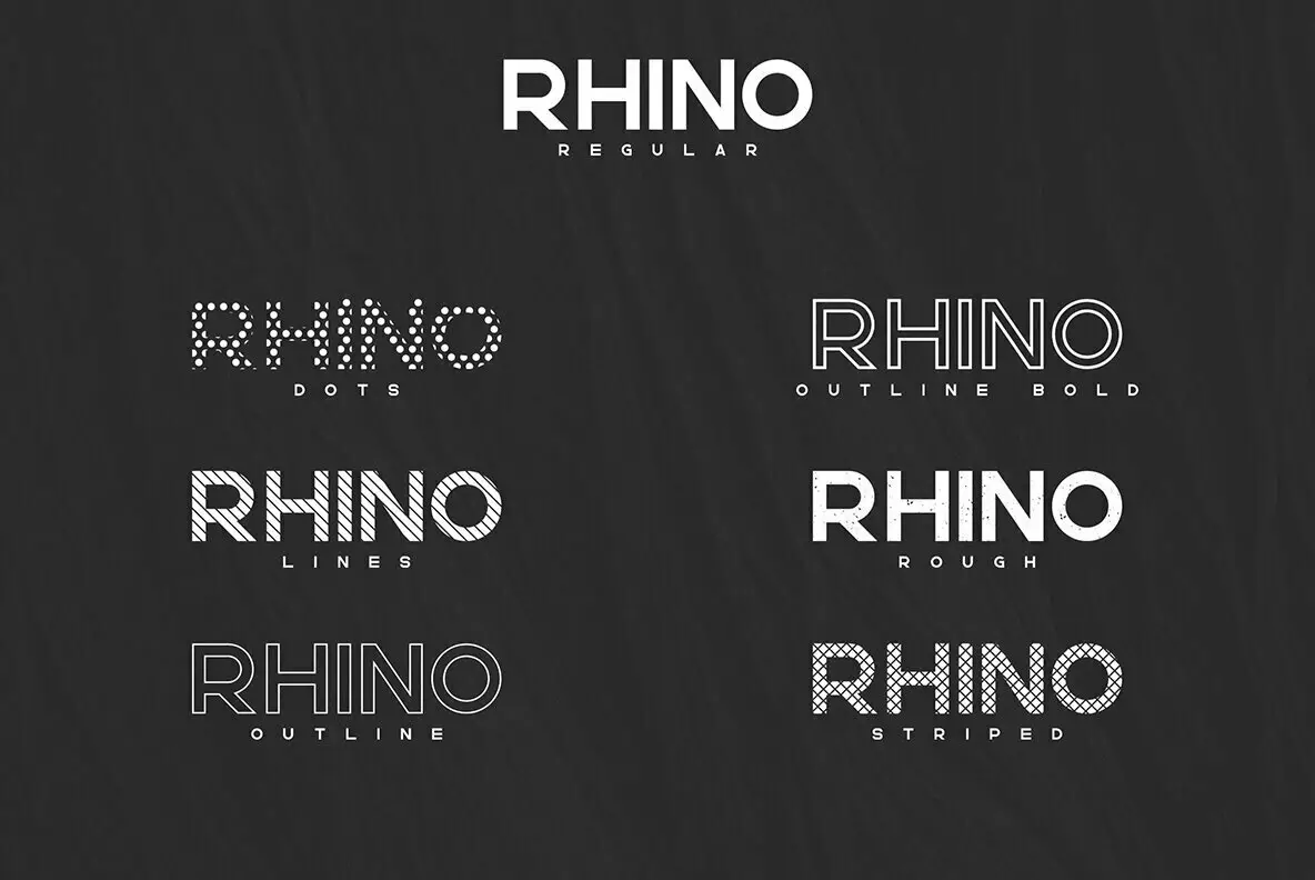 Rhino Font - YouWorkForThem