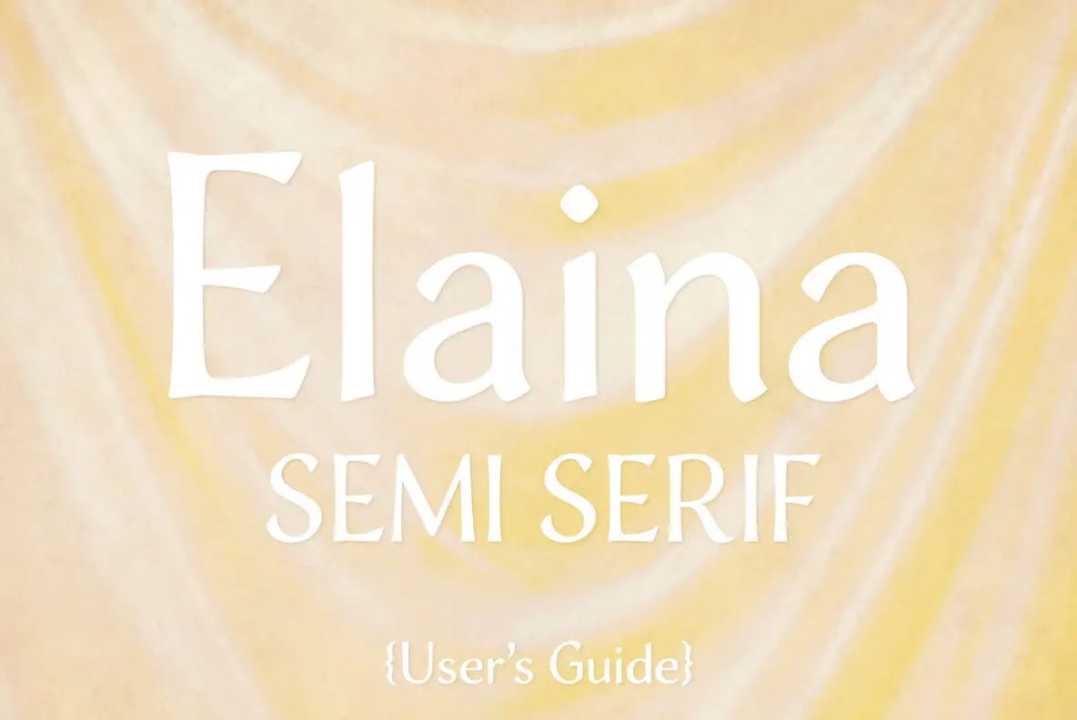 Elaina Family Font - FontPath