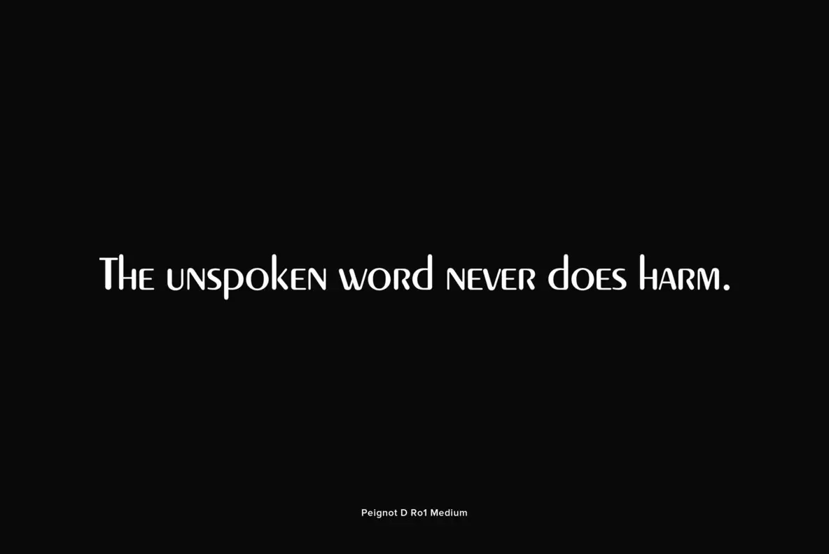 Peignot Font - YouWorkForThem