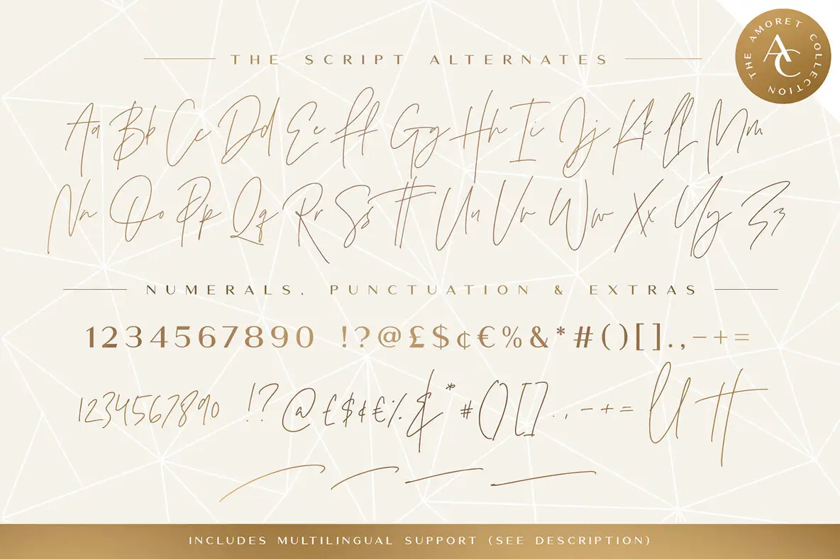 The Amoret Collection Font - YouWorkForThem