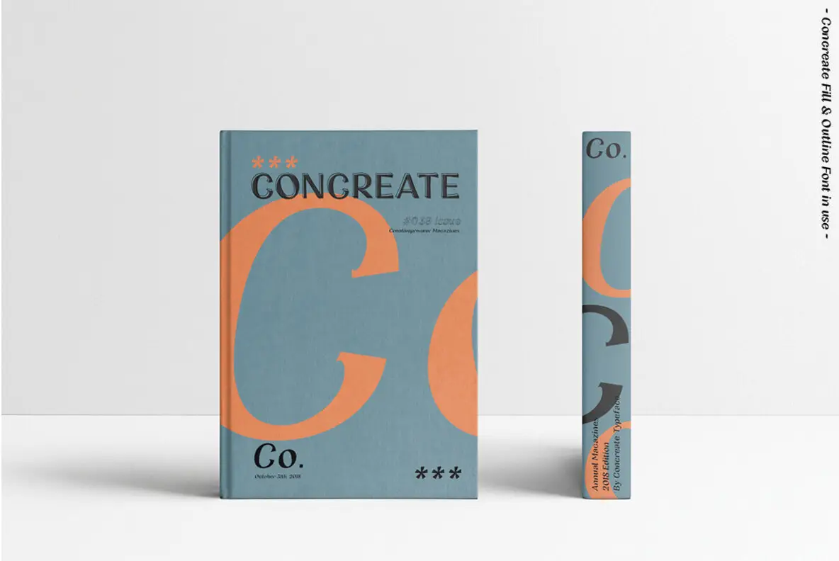 Concreate Font - YouWorkForThem
