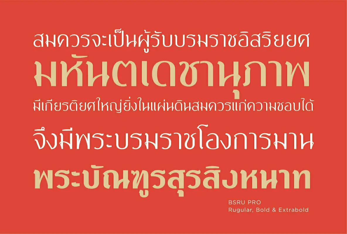 BSRU PRO Font - YouWorkForThem