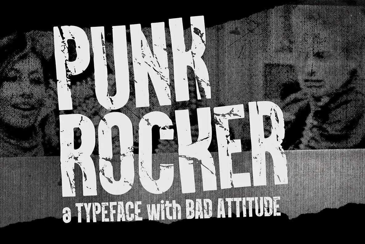 PunkRocker Font - YouWorkForThem