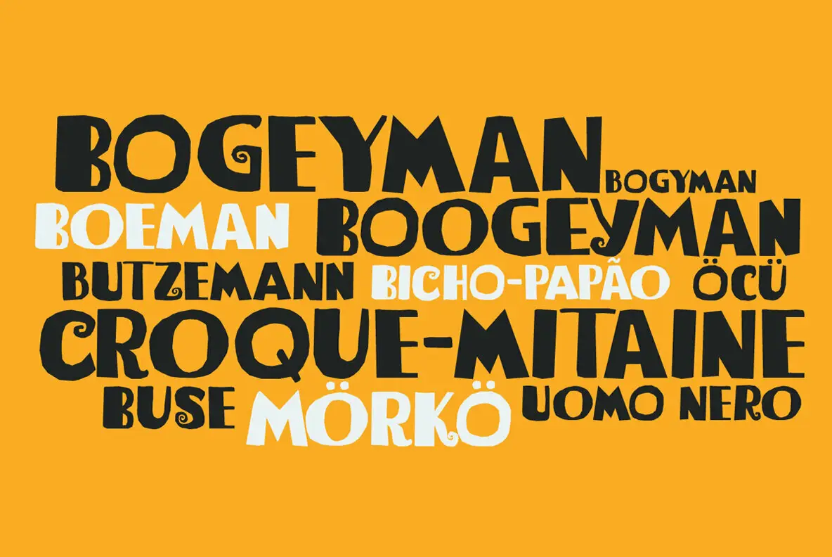 Bogeyman Font - YouWorkForThem