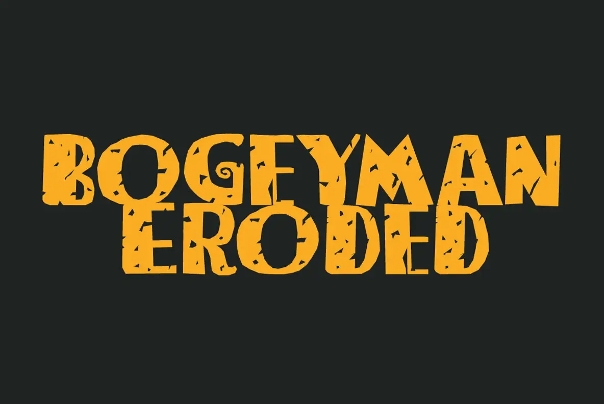 Bogeyman Font - YouWorkForThem