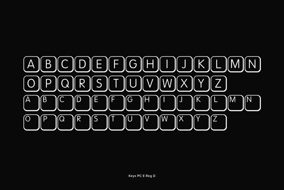 Keys Font - YouWorkForThem