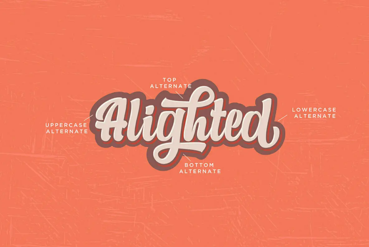 Alexandria Script Font - FontPath