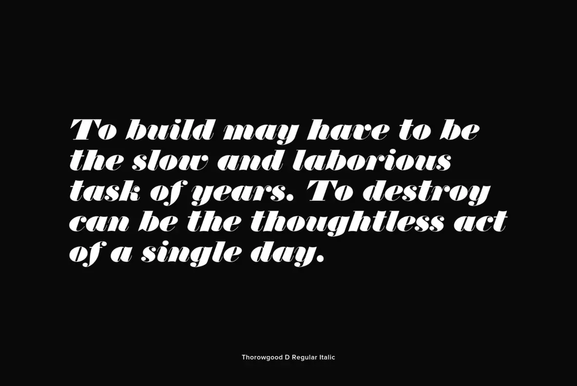 Thorowgood Font - YouWorkForThem