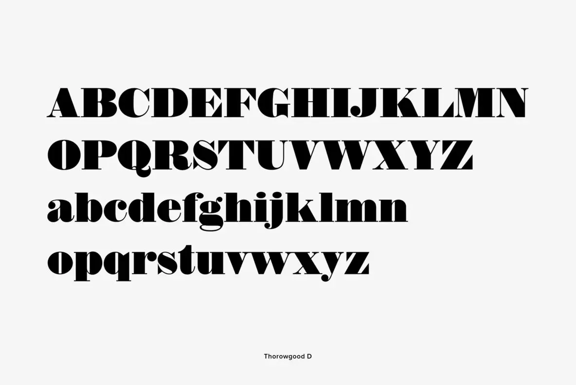 Thorowgood Font - YouWorkForThem
