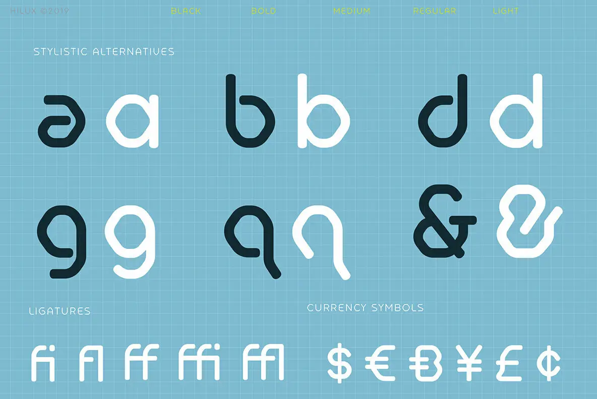 Hilux Font - YouWorkForThem