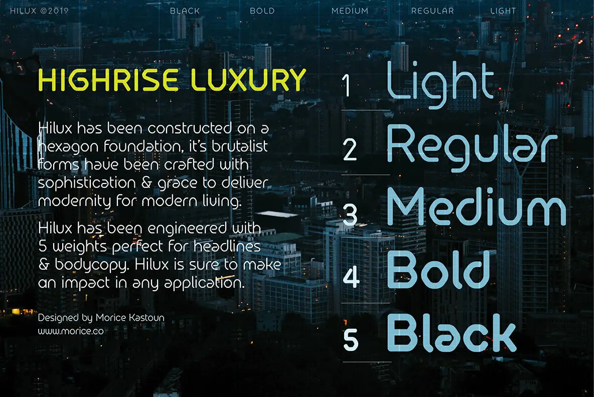 Hilux Font - YouWorkForThem