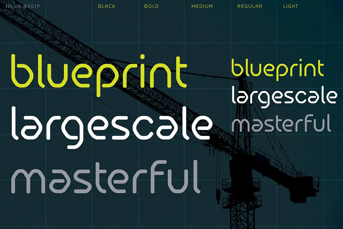 Hilux Font - YouWorkForThem